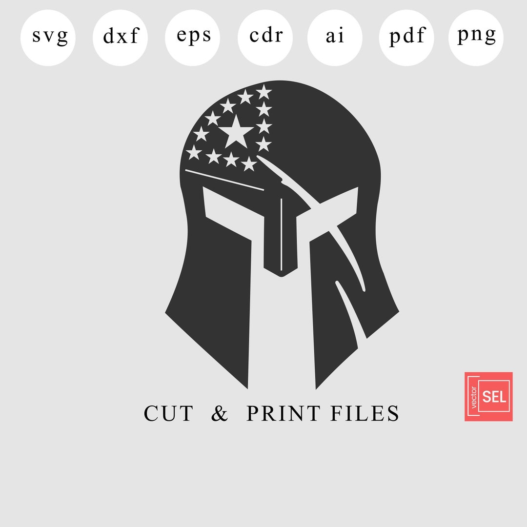 Spartan Helmet Dxf Files, Warrior Laser Cut, Soldier Armor Svg File for ...