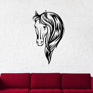 Horse Head Dxf Files, Charger Laser Cut, Pony Svg File for Cricut ...