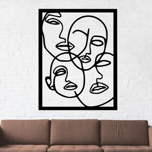 4 Faces Dxf Files Four Faces Laser Cut Four Faces Svg File for - Etsy