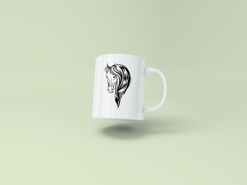 Horse Head Dxf Files, Charger Laser Cut, Pony Svg File for Cricut ...