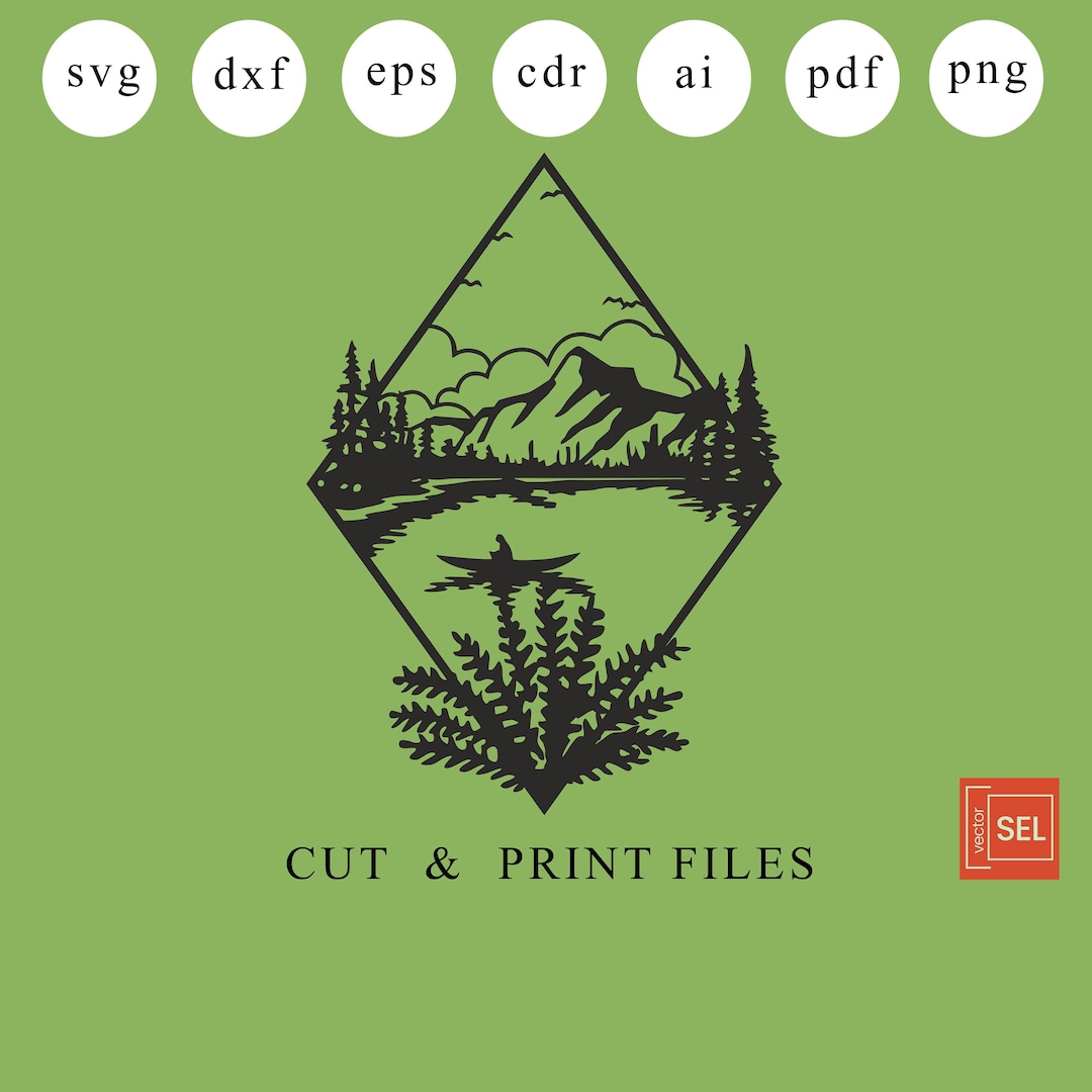 Nature Dxf Files Nature Laser Cut Nature Svg File for Cricut Nature ...