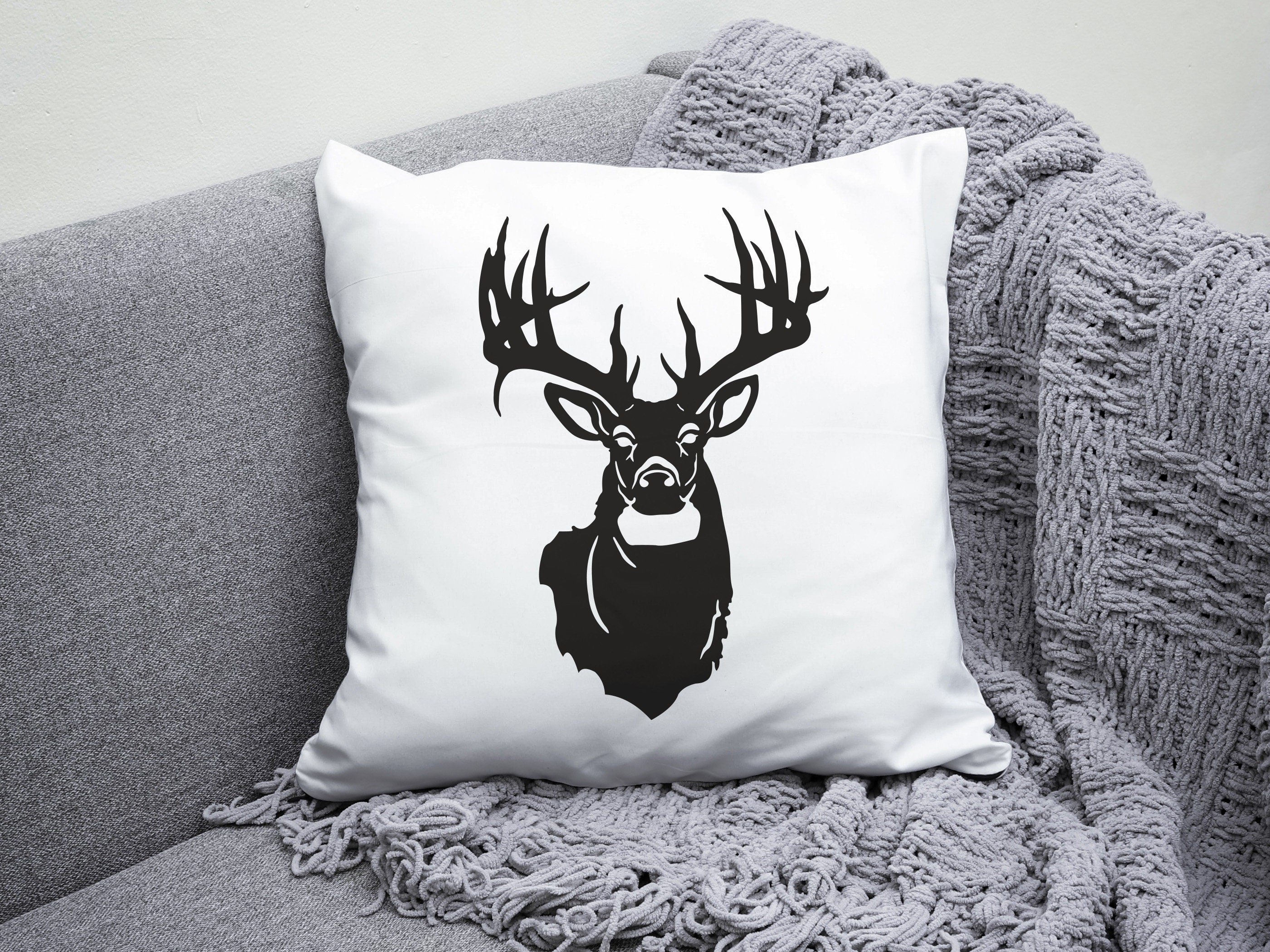 Deer Dxf Files Reindeer Laser Cut Animal Svg File for - Etsy