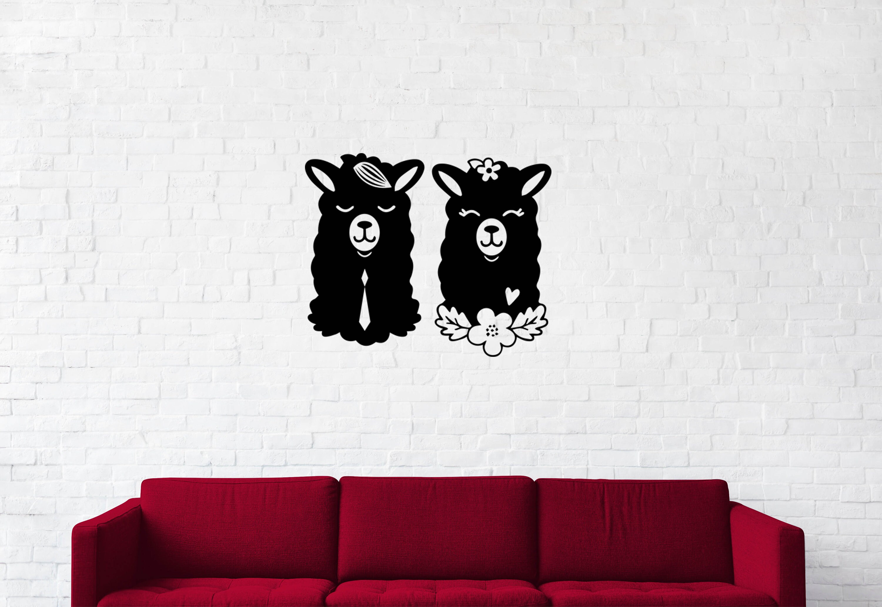 Llama Dxf Files Llama Laser Cut Llama Svg File for Cricut Llama Metal ...