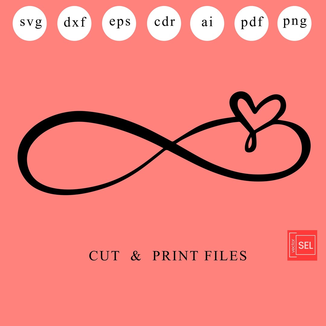 Infinity Heart Dxf Files Infinity Heart Laser Cut Infinity Heart Svg ...