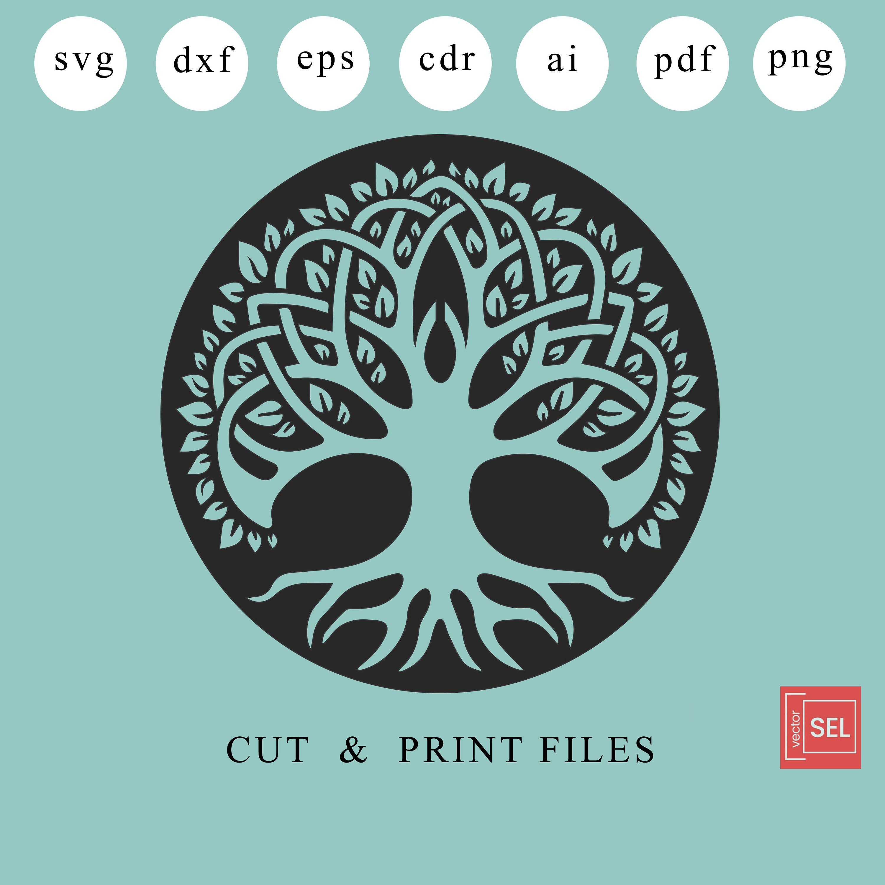 Tree of Life Dxf Files Tree of Life Laser Cut Tree of Life Svg - Etsy