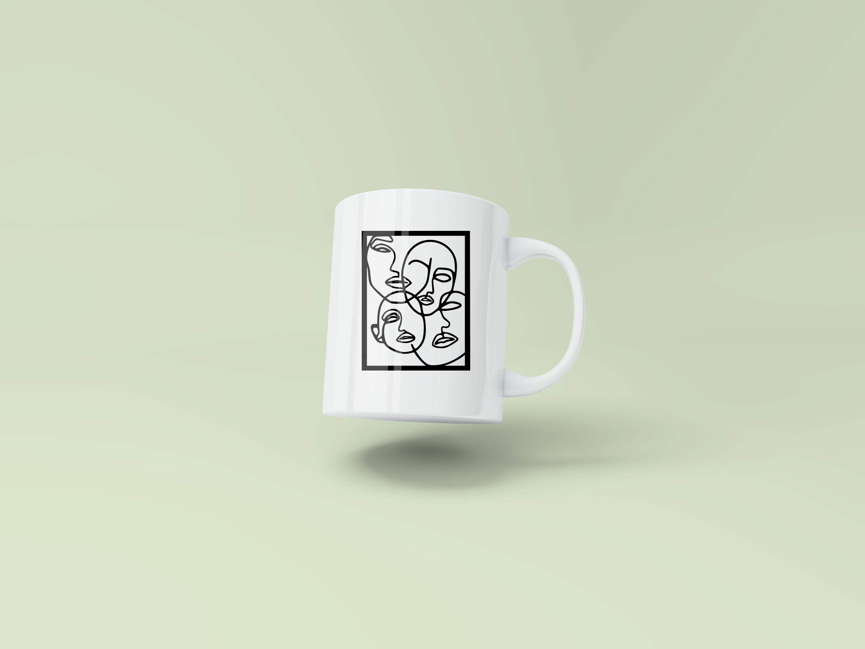 4 Faces Dxf Files Four Faces Laser Cut Four Faces Svg File for Cricut ...