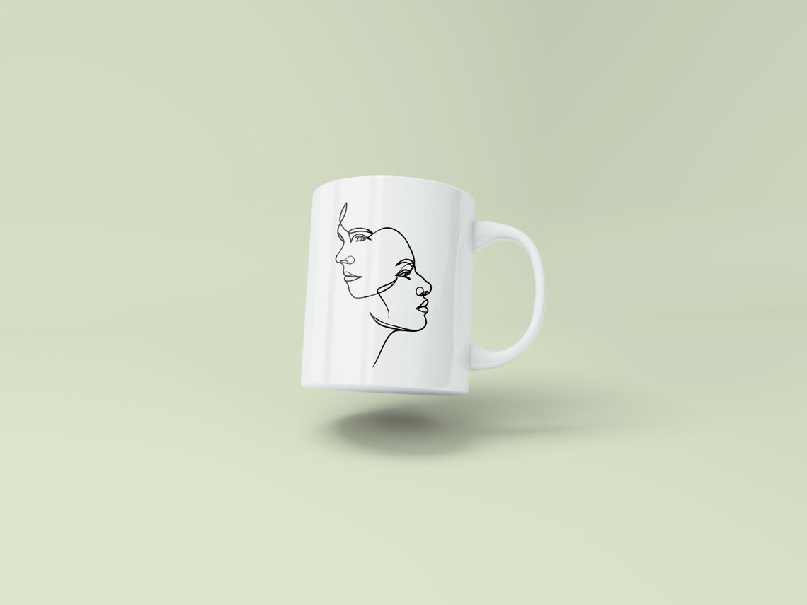 Women Faces Dxf Files, Woman Face Laser Cut, Women Face Line Art Svg ...