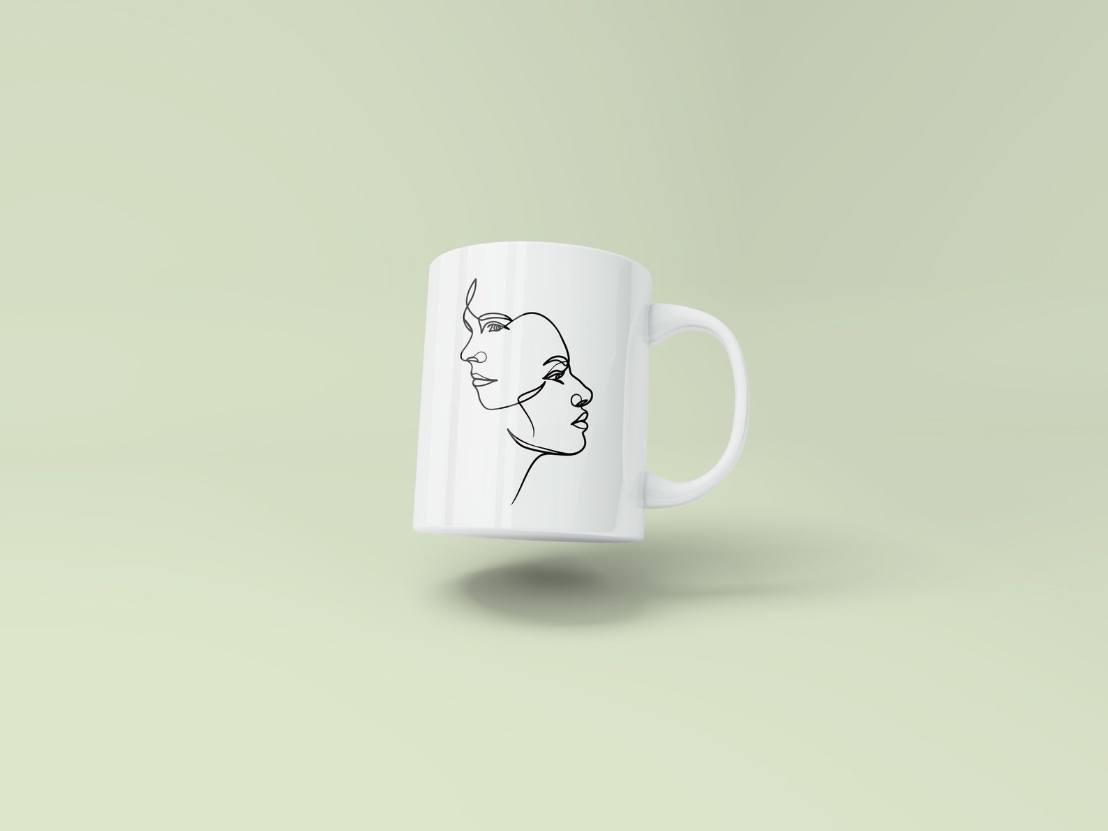 Women Faces Dxf Files, Woman Face Laser Cut, Women Face Line Art Svg ...