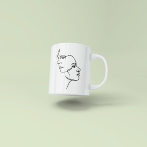 Women Faces Dxf Files, Woman Face Laser Cut, Women Face Line Art Svg ...