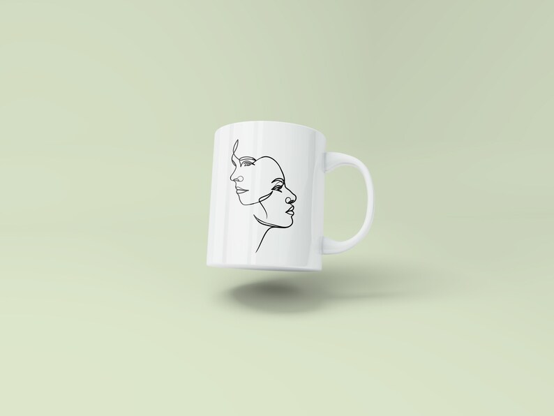 Women Faces Dxf Files, Woman Face Laser Cut, Women Face Line Art Svg ...