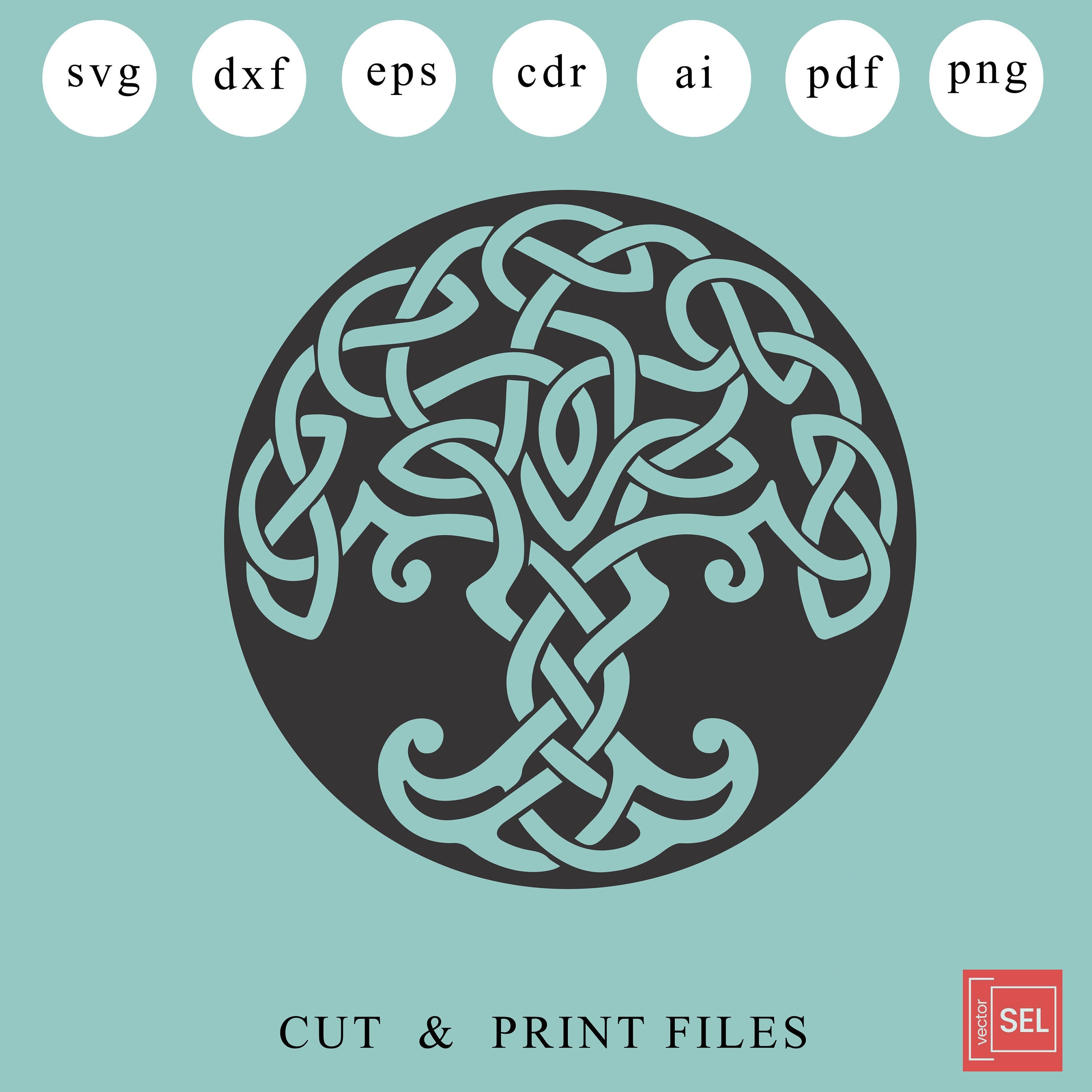 Tree of Life Dxf Files Tree of Life Laser Cut Tree of Life Svg File for ...