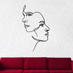 Women Faces Dxf Files, Woman Face Laser Cut, Women Face Line Art Svg ...