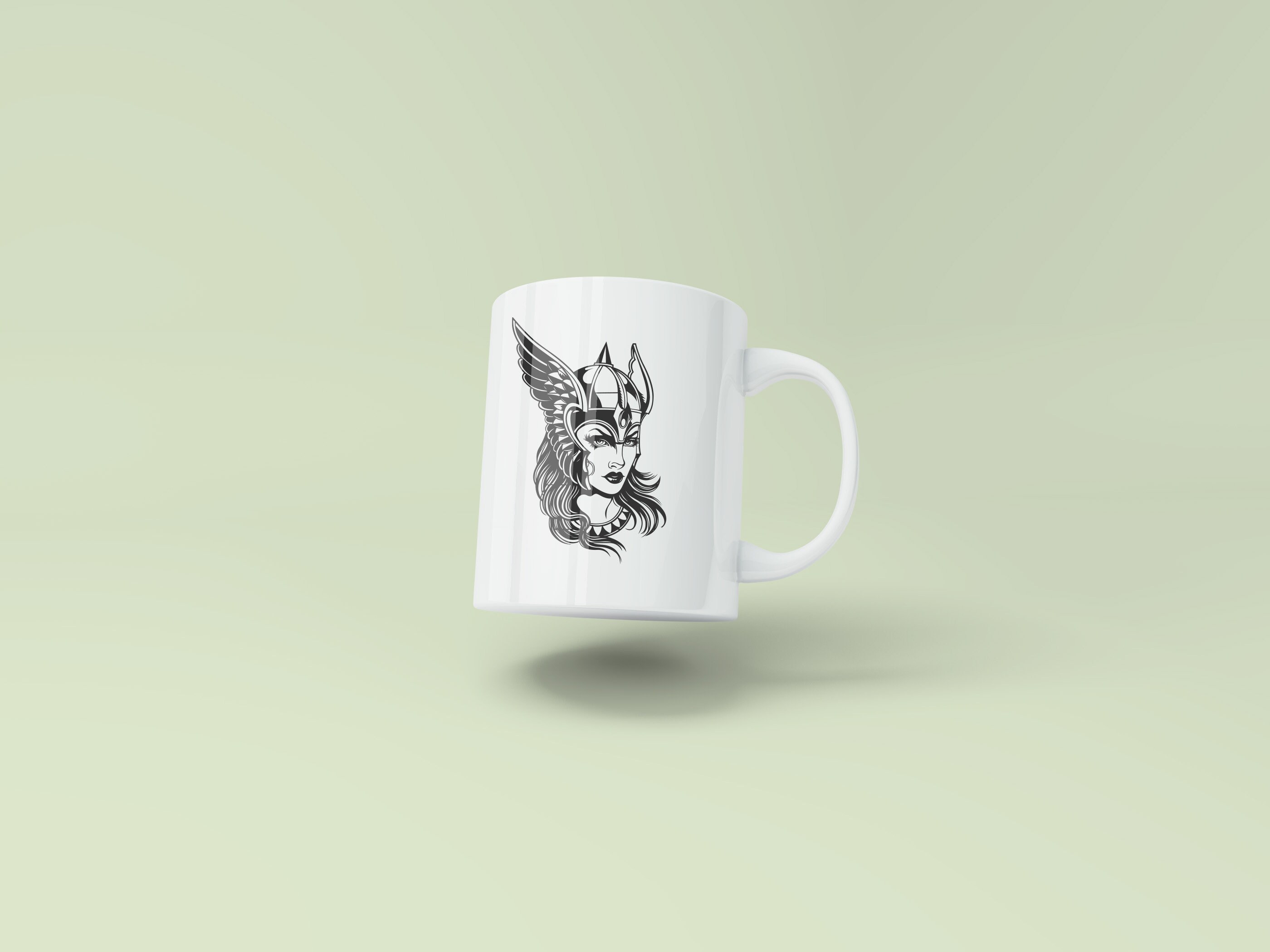 Valkyrie Portrait Dxf Files, Pagan Laser Cut, Valkyrie Svg File for ...