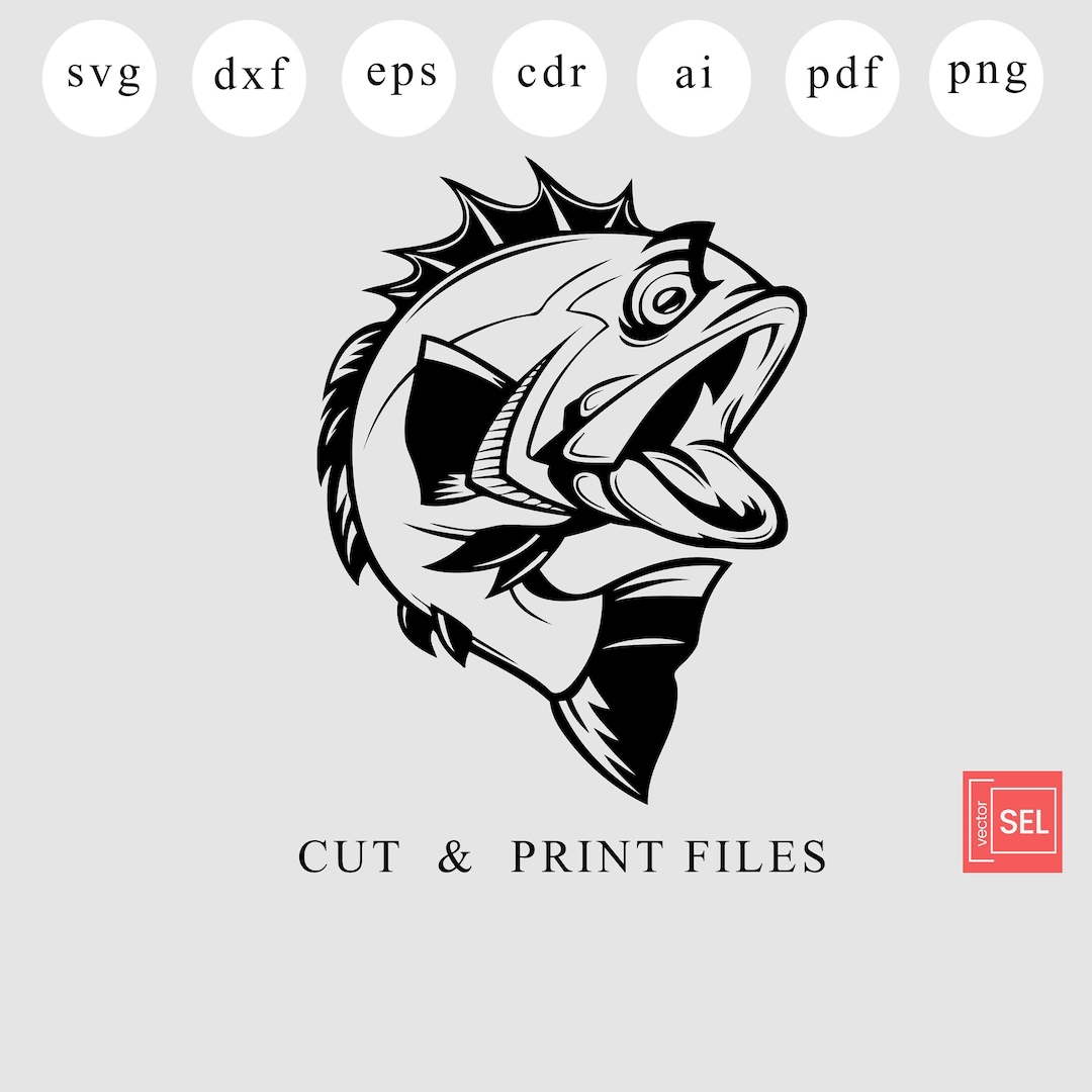 Fish Fishing Dxf Files, Piranha Laser Cut, Caribe Svg File for Cricut ...