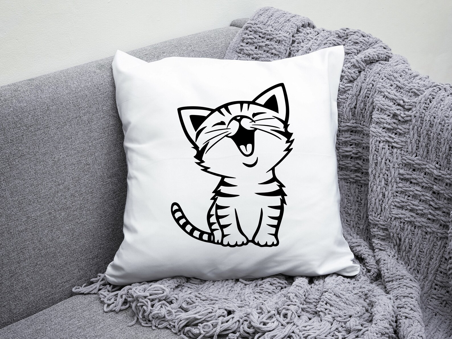 Cat Dxf Files Kitty Laser Cut Kitten Svg File for Cricut - Etsy