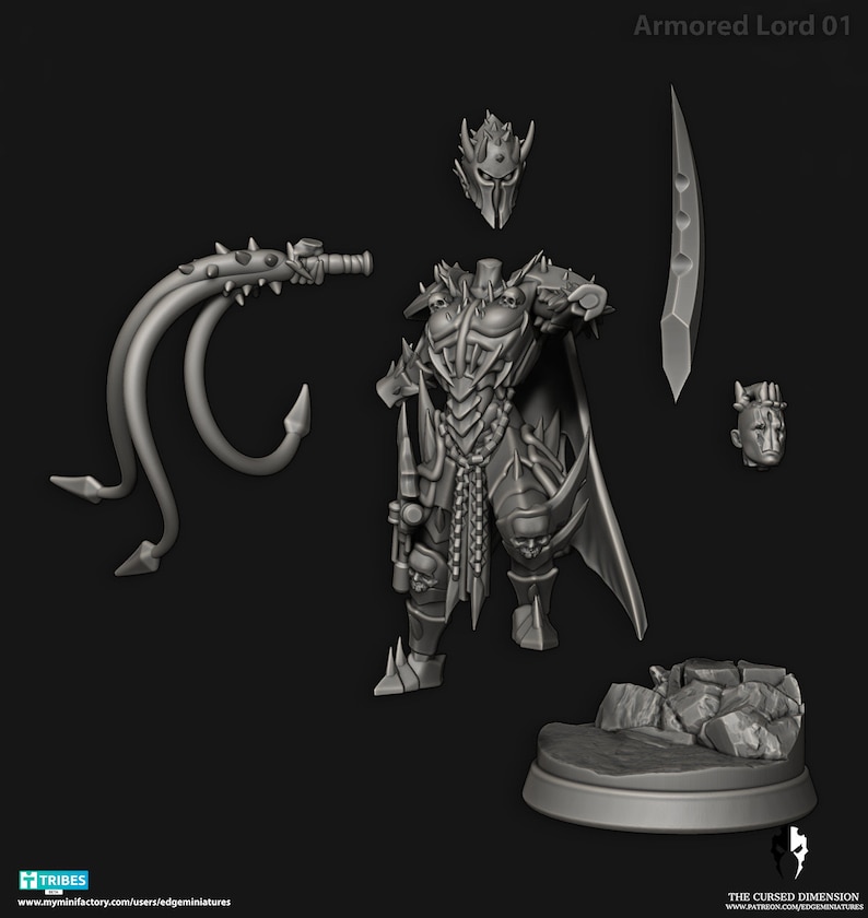 28mm Space Dark Elf Lord Commander Beast Master - Etsy