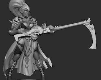 28mm Space Dark Elf Arena Gladiator Champion, Witch, Drow - Etsy
