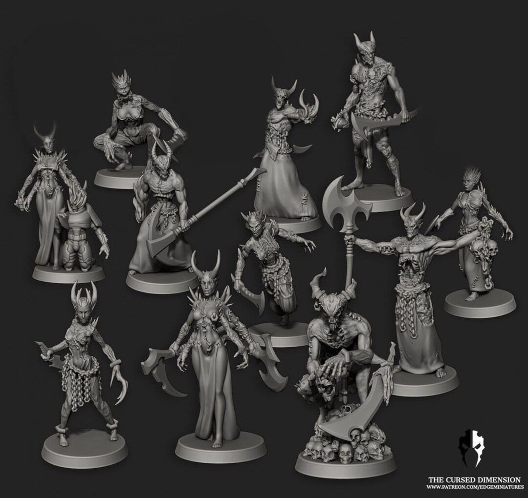 28mm Cursed Warp Warriors, Daemons Demons - Etsy UK