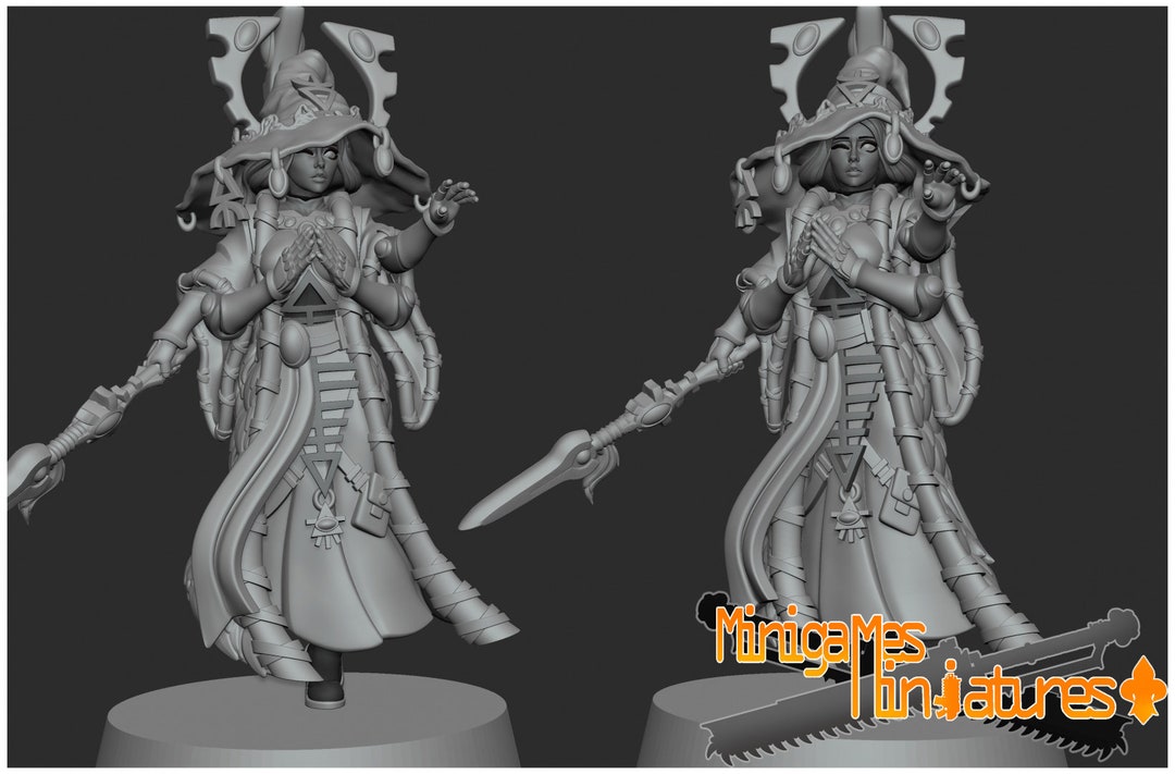 28mm/54mm/75mm Female Space Elf Captain Farseer Ranni - Etsy