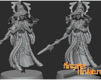 28mm Space Dark Elf Lord Commander - Etsy