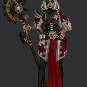 28mm/54mm Female Imperial Mechanic Priest - Etsy