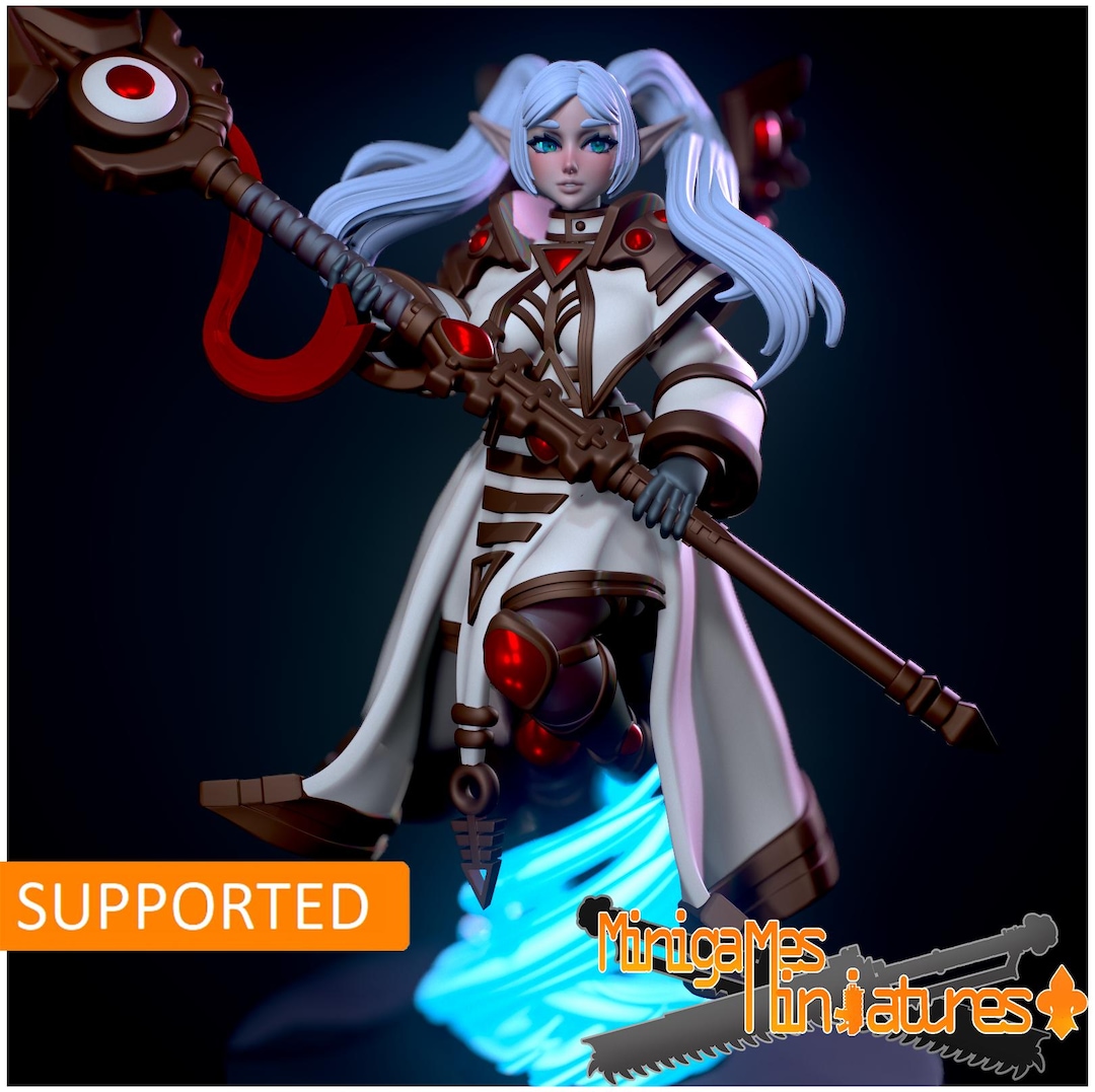 Farseer Frieren V2 Anime Figurine 28mm/54mm/75mm Female Space Elf ...