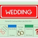 Monopoly Wedding Invite Bundle Monopoly Wedding Invitation Wedding ...