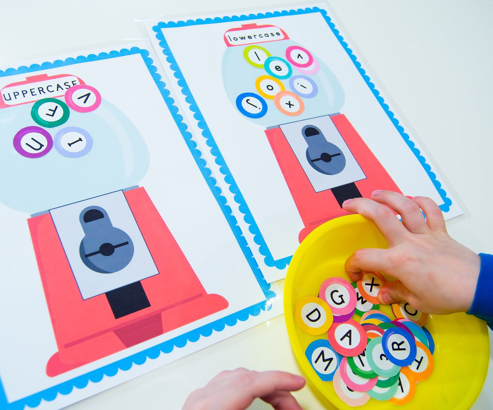 Gumball Alphabet Sorting Printable Preschool & Kindergarten - Etsy