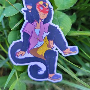 Monkie Kid Summer Beach Party - Water Resistant Stickers - Etsy