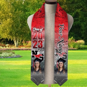 Personalized Graduation Stole, Custom Graduate Stoles 72in, Graduation ...