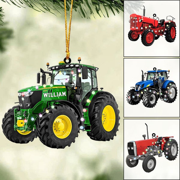 Tractor Ornament - Etsy