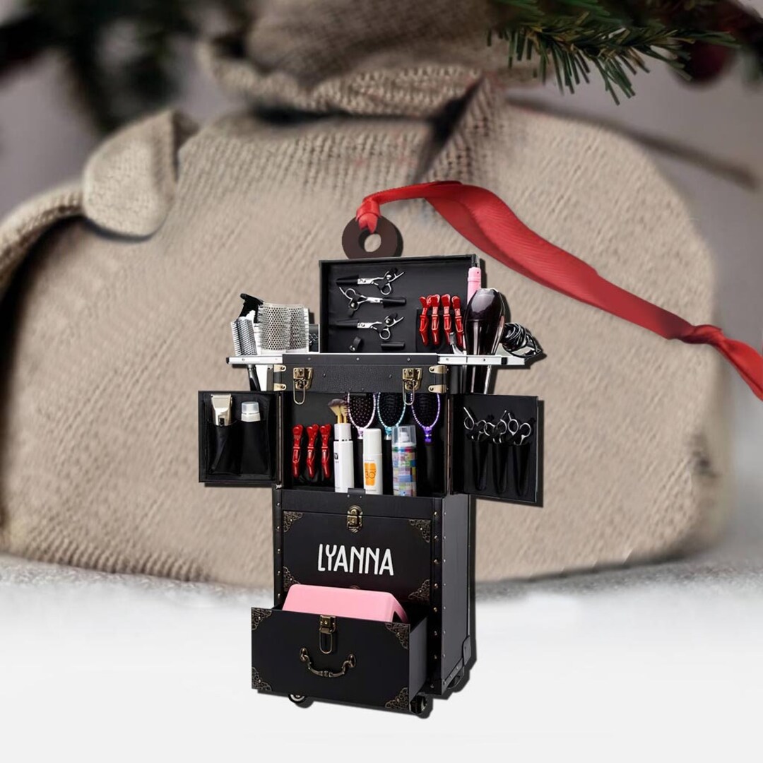 Personalized Trolly Hairdresser's Collection Ornament, Hairdresser ...