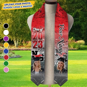 Personalized Graduation Stole, Custom Graduate Stoles 72in, Graduation ...
