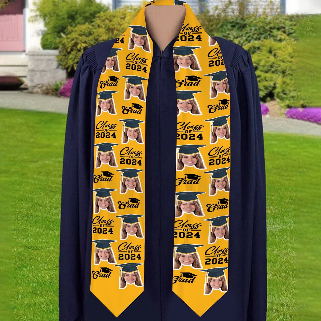 Personalized Graduation Stole, Custom Graduate Stoles 72in, Graduation ...