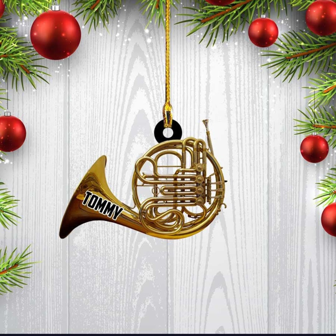Personalized French Horn Instrument Ornament, French Horn Instrument ...