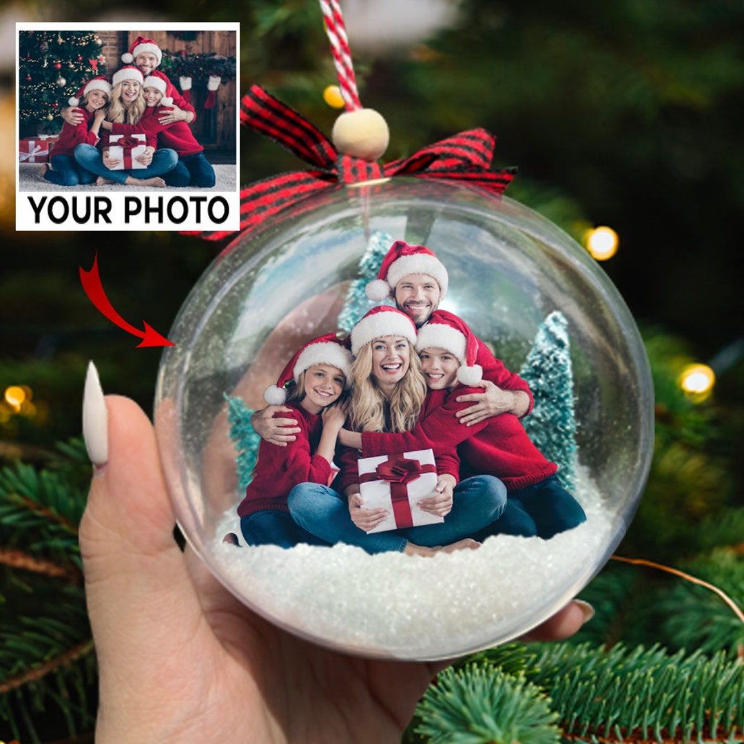 Personalized Big Family Photo Ornament, Christmas Ornament, Family ...