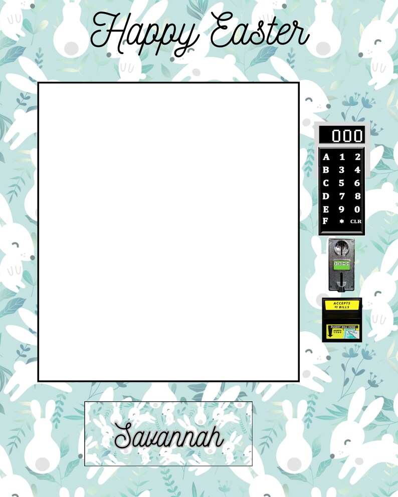 Easter Vending Machine Templates - Etsy