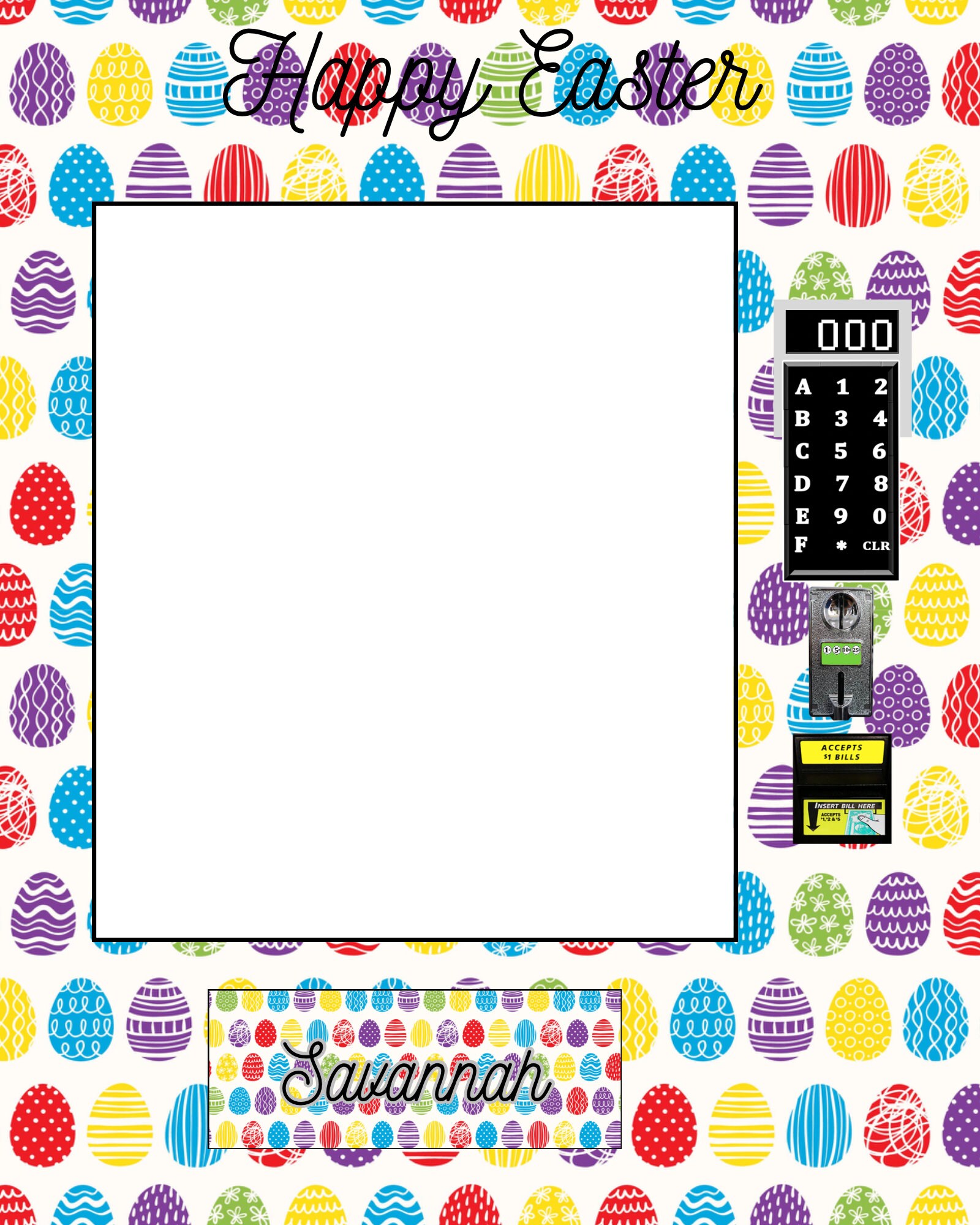 Easter Vending Machine Templates - Etsy