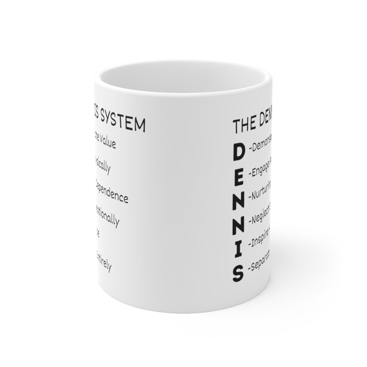 The Dennis System Mug, It's Always Sunny Inspired Mug, Always Sunny ...