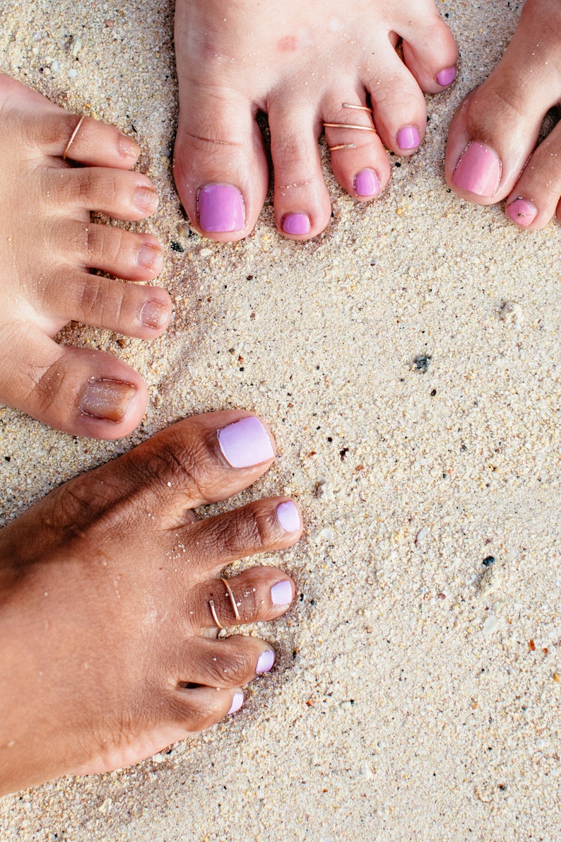 Handmade Gold Toe Rings Bohemian Ocean Jewelry Trends - Etsy
