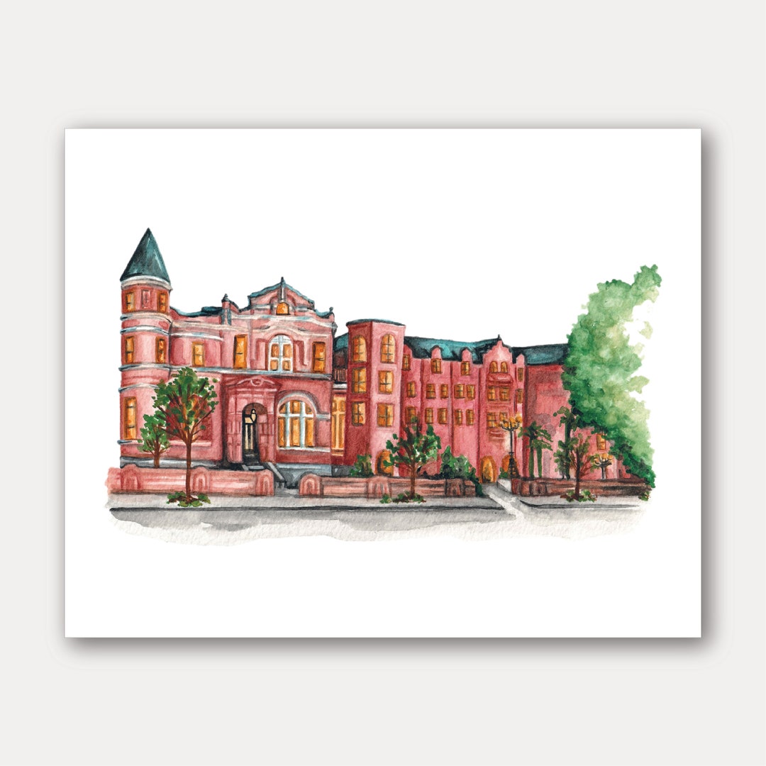 Mansion on Forsyth Art Print | Fine Art Venue | Poster Wall Art ...