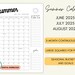 Giant 2025 Summer Wall Calendar *w/bucket LIST & GOALS* - Etsy