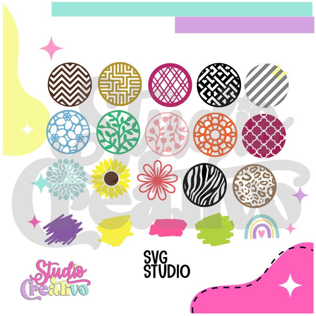 Template for Acrylic Keychains 20 Designs, Compatible With Silhouette ...