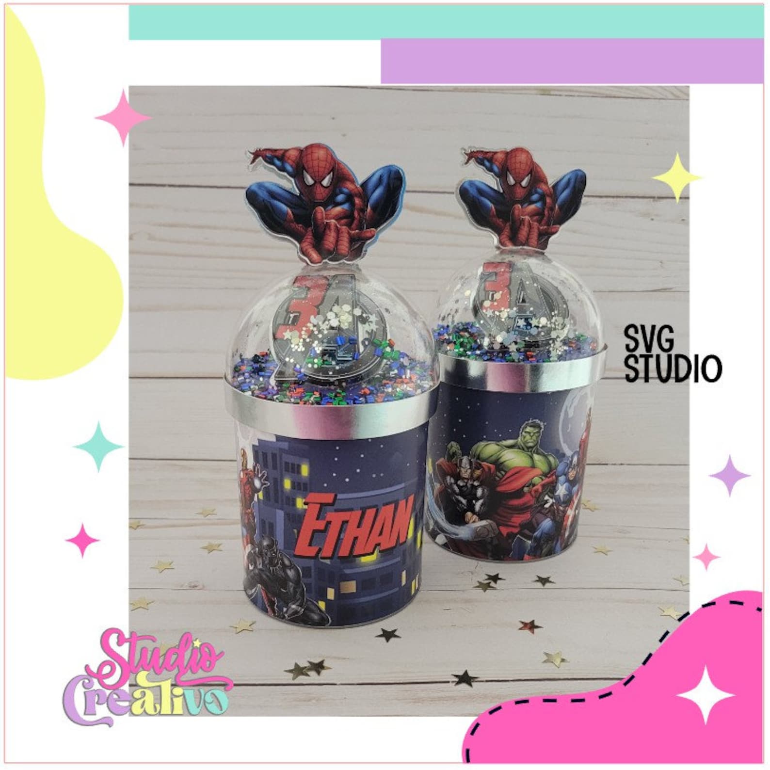 Pringles Wrapper Template With Half Sphere and Shaker, Compatible With ...