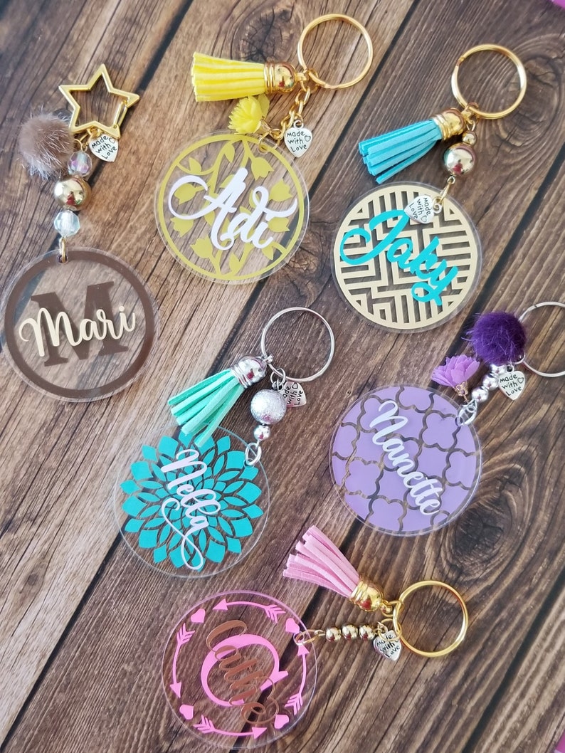 Template for Acrylic Keychains 20 Designs, Compatible With Silhouette ...