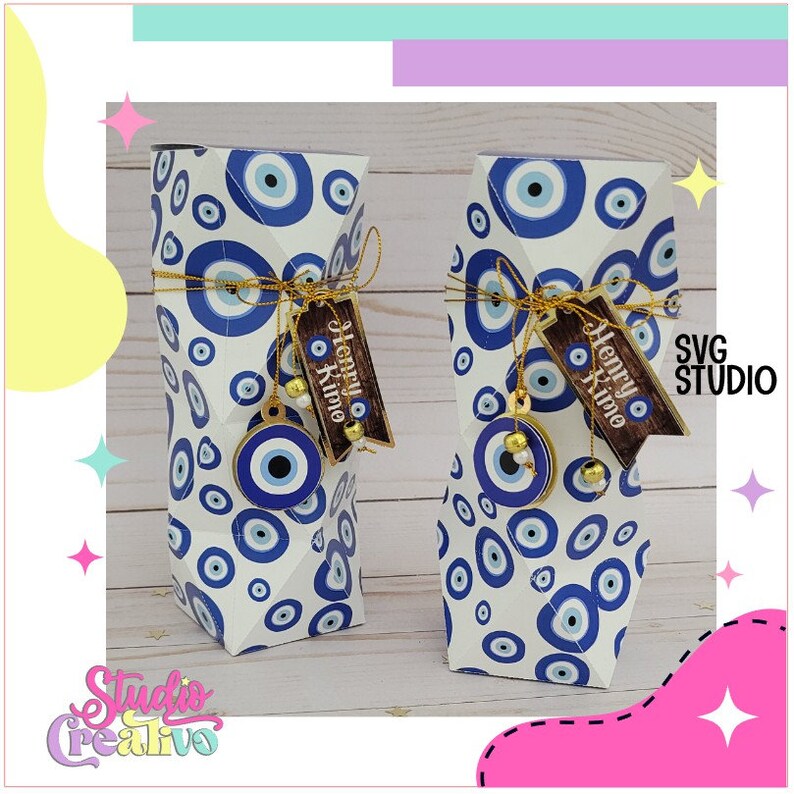 Tall Rhombus Box Template, Compatible With Silhouette and Cricut, in ...