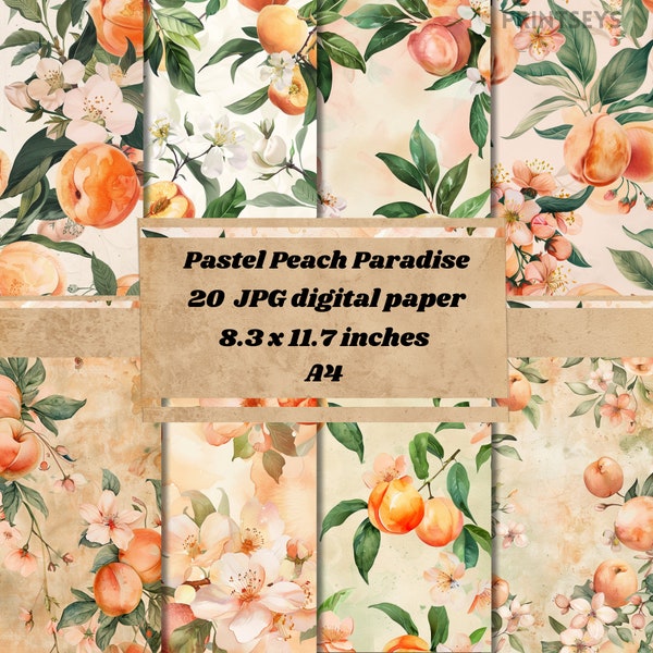 Peach Background - Etsy
