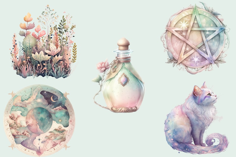 Good Witch Clipart Witch Clip Art Png Magic Clip Art - Etsy