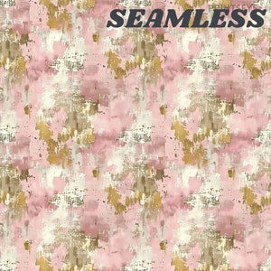Pink Gold Distressed Grunge Digital Paper, Backgrounds With Distressed ...