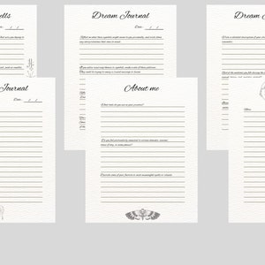 Printable Wiccan/ Witches Journal Pages, Dream Journal, Herbal Grimoire ...